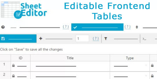 WP Sheet Editor Editable Frontend Tables 2.4.41 – WPAdictos