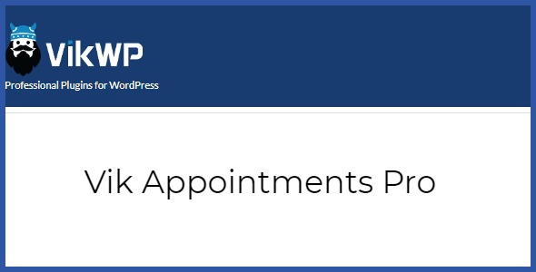 Vik Appointments Pro 1.2.27 – WPAdictos